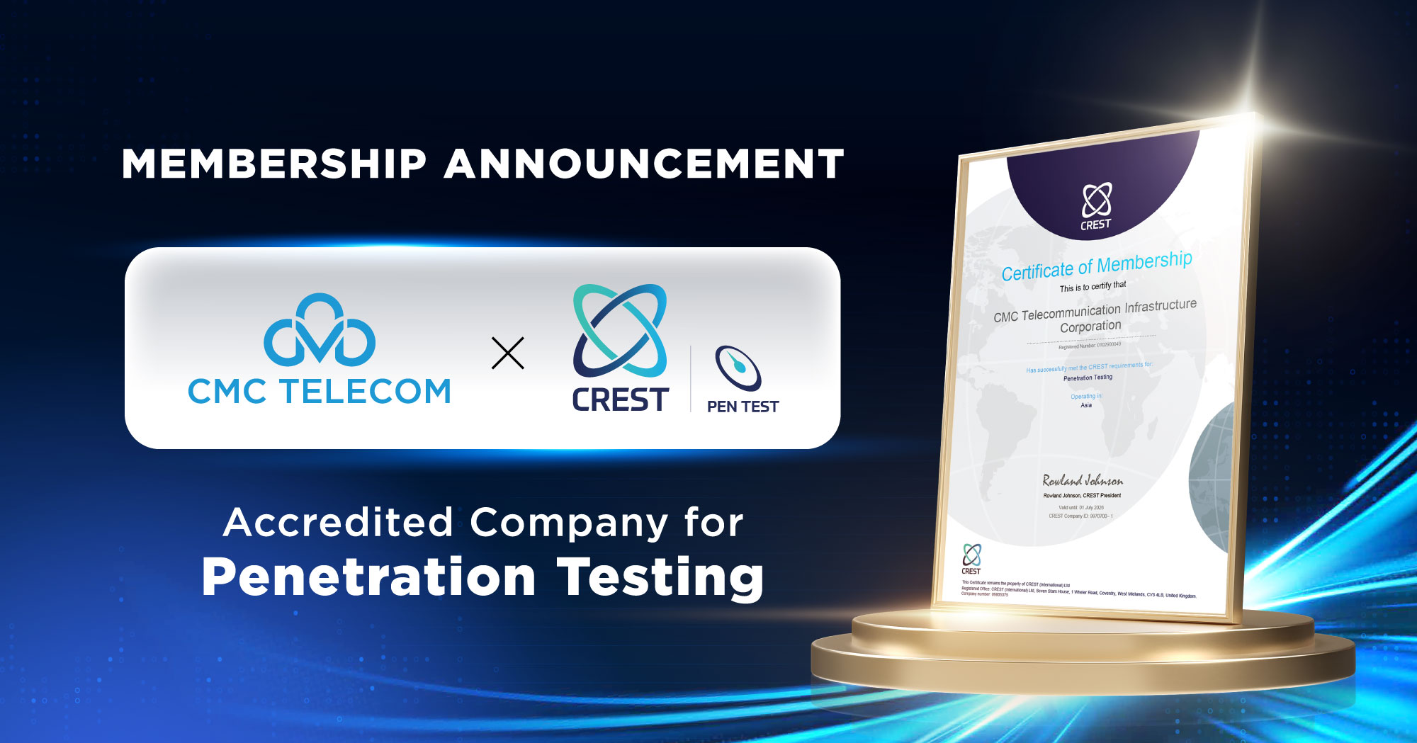 CMC Telecom chính thức trở thành thành viên Crest - Cổng Thông tin điện ...
